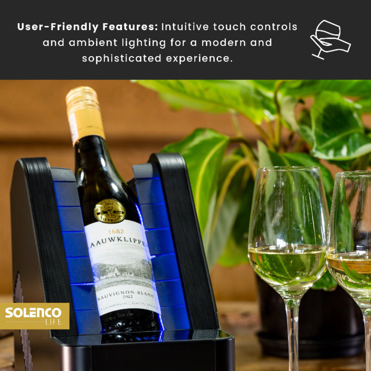 Solenco Life Precision Bottle Wine Cooler – 5°C to 20°C Range