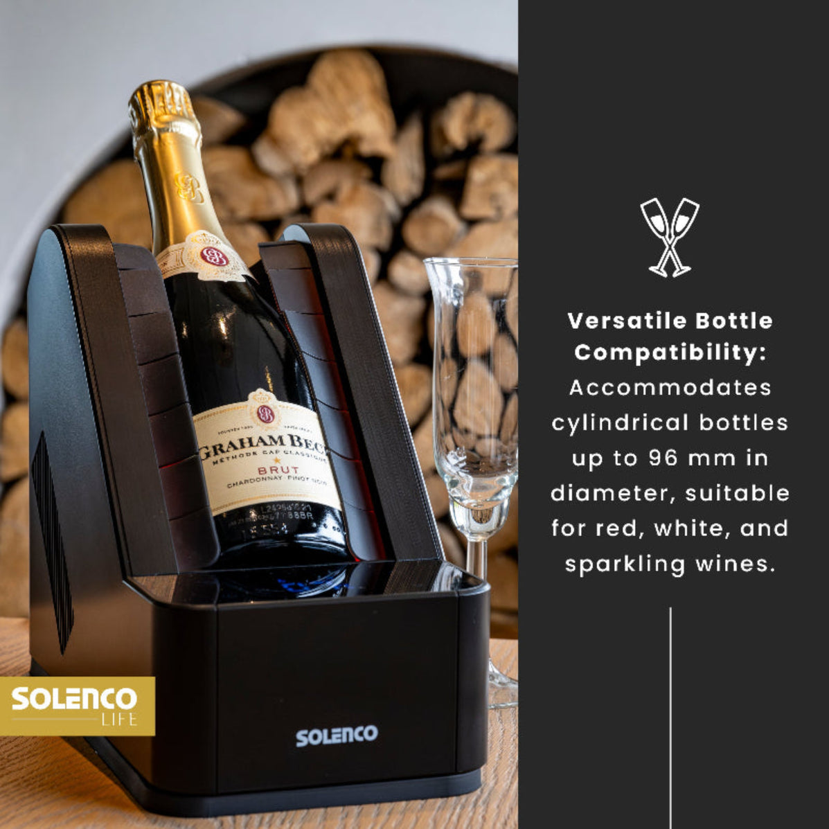 Solenco Life Precision Bottle Wine Cooler – 5°C to 20°C Range